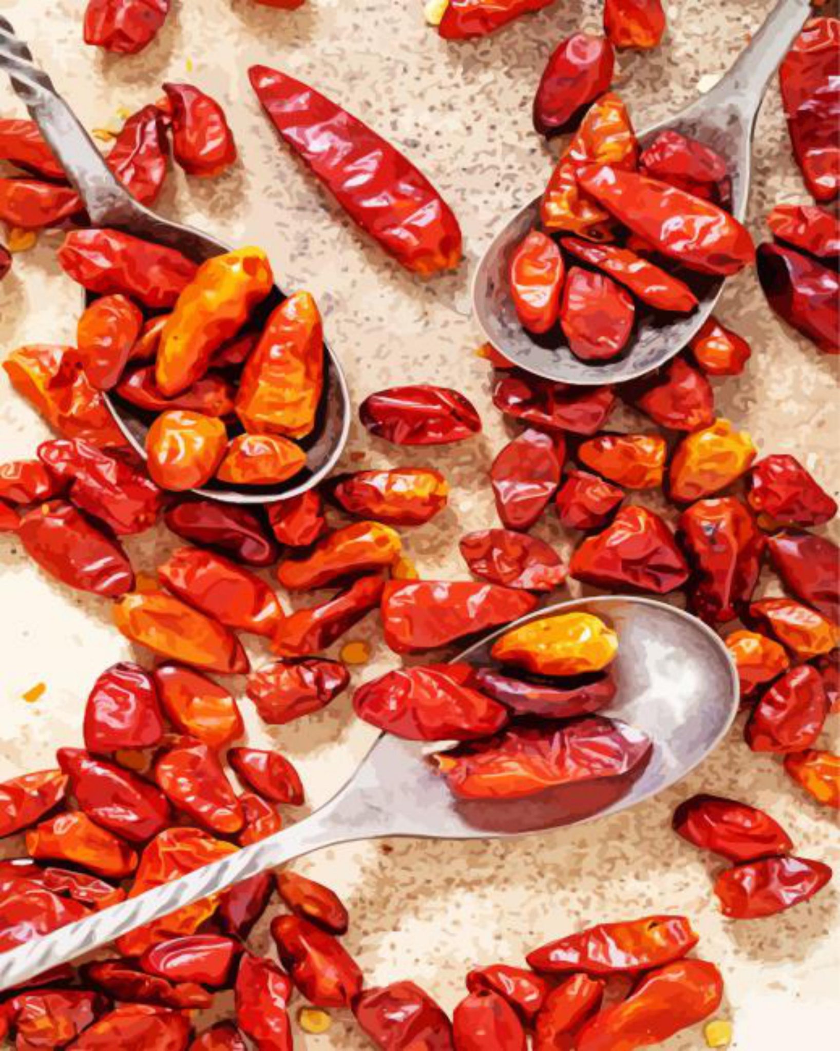 Spicy Pequin Pepper Diamond Painting - DiamondPaintKit.SHOP