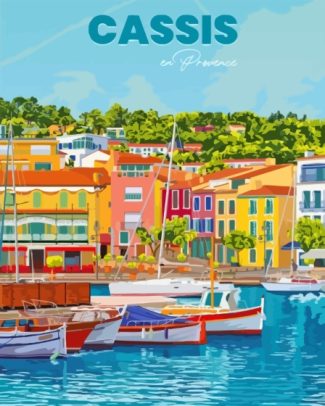 Cassis France Poster Diamond Painting - DiamondPaintKit.SHOP