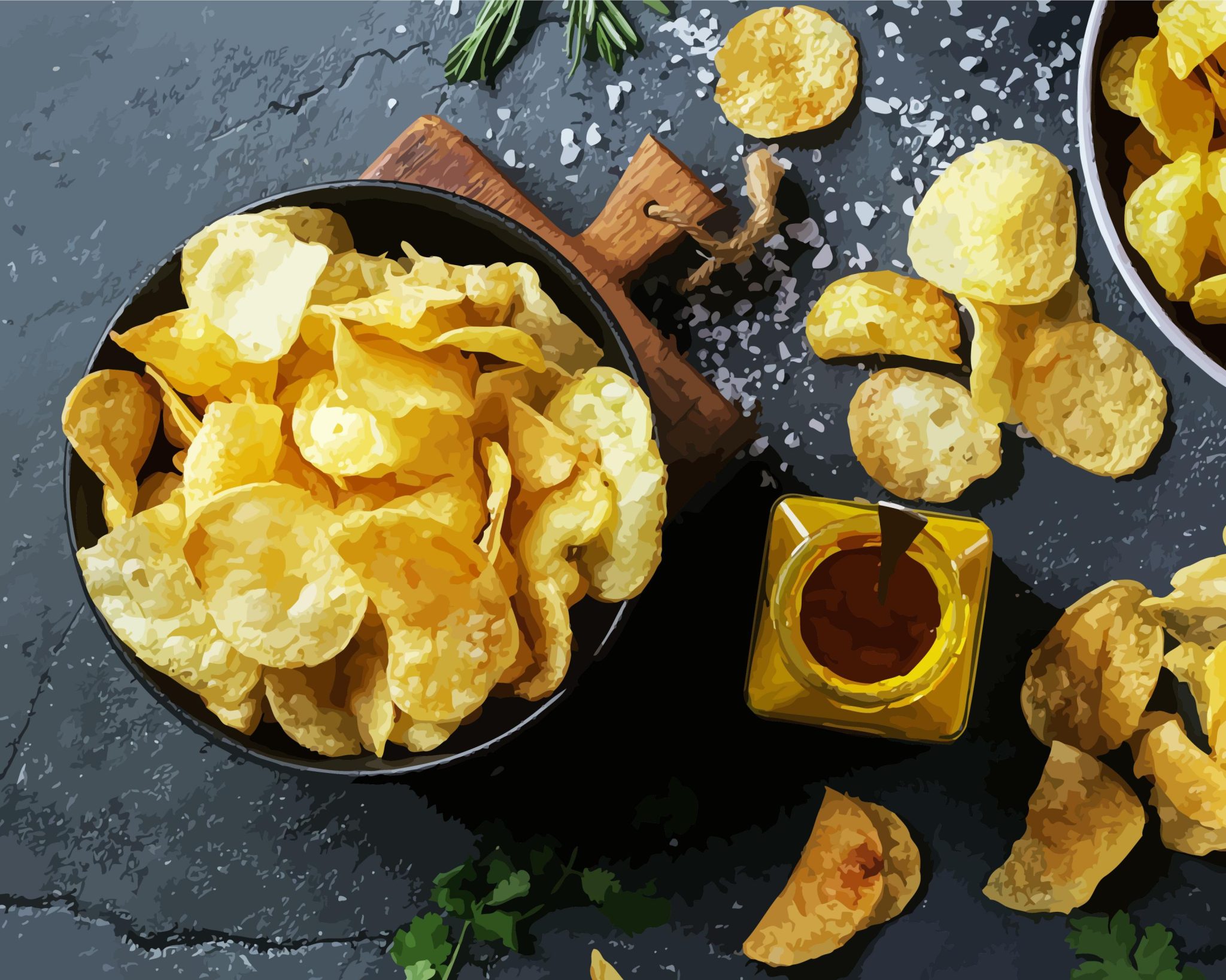 Potato Crisps Diamond Painting - DiamondPaintKit.SHOP